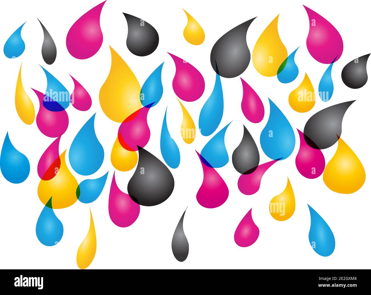 Cmyk drops Stock Vector Images - Alamy