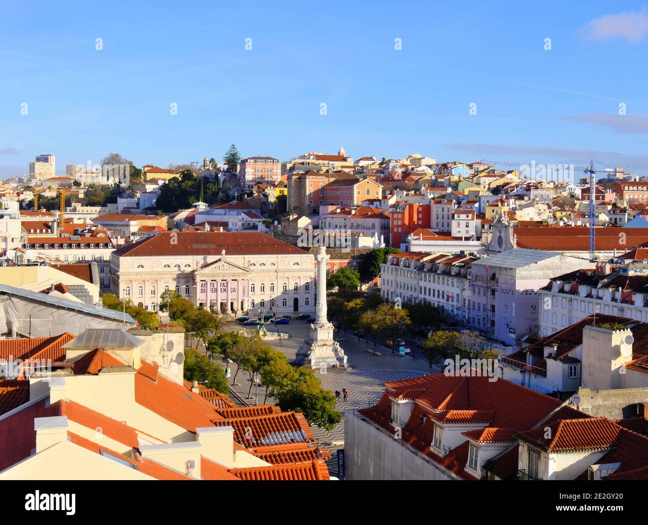 King pedro iv square hi-res stock photography and images - Alamy