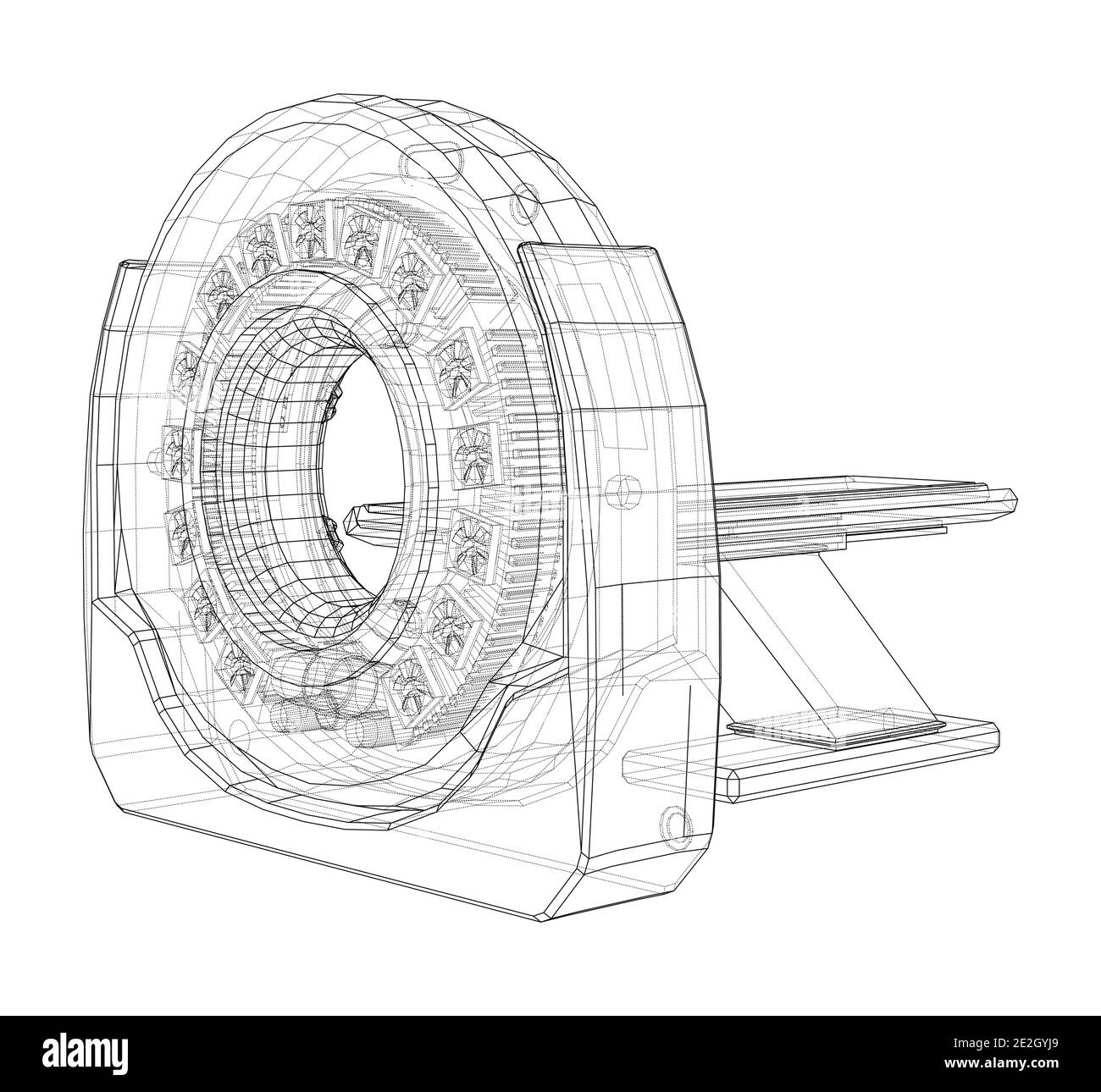 3d illustration of a MRI machine Stock Vector Image & Art - Alamy