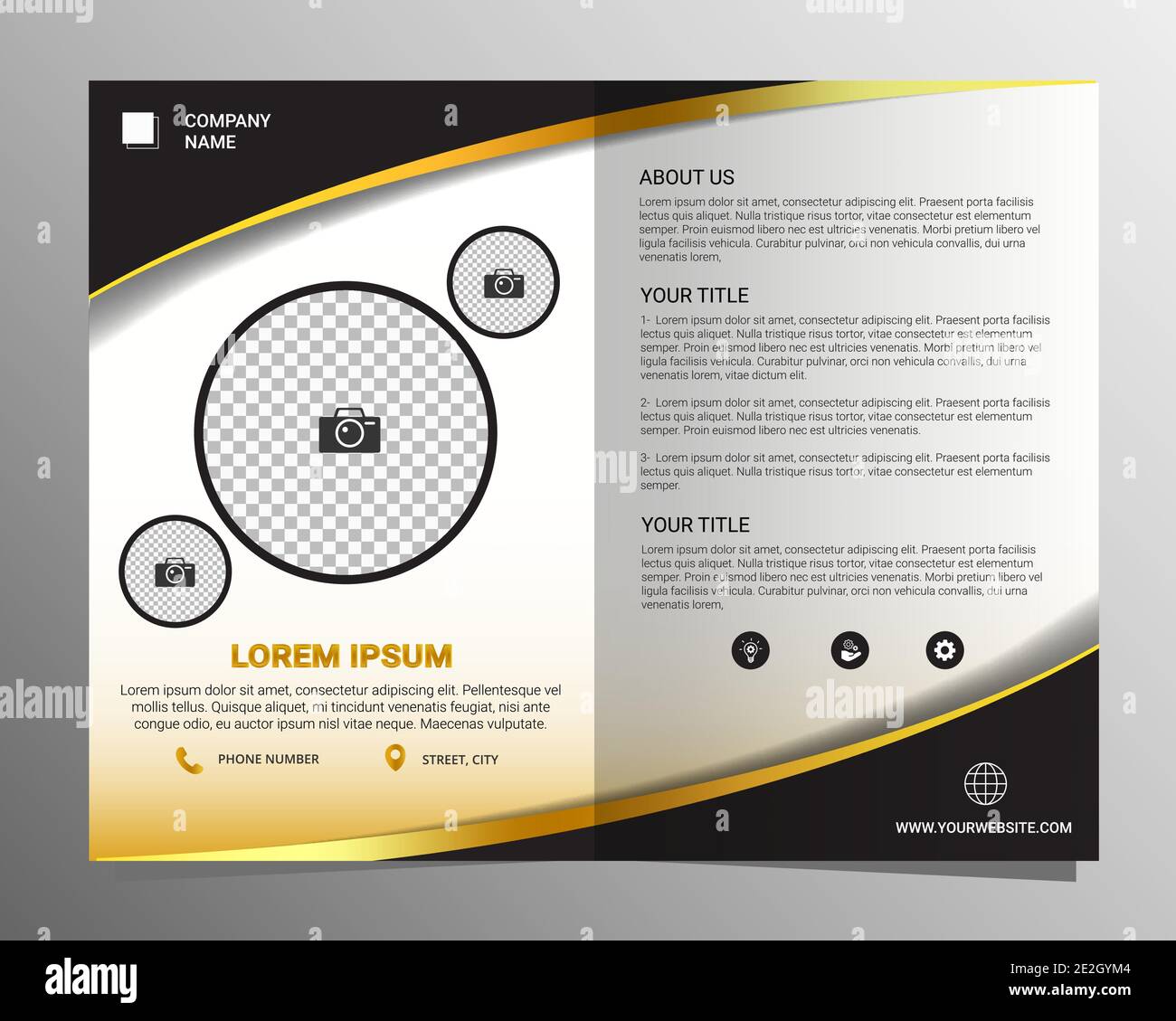 Front back brochure hi-res stock photography and images - Alamy