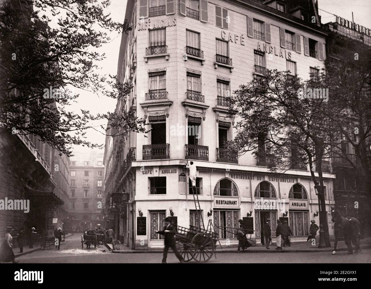 Boulevard Des Italiens Paris France High Resolution Stock Photography ...