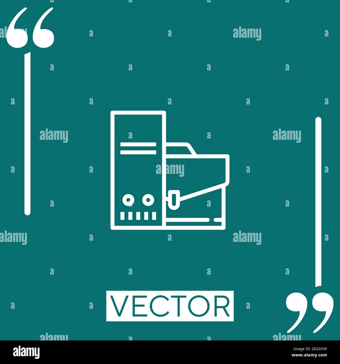 device manager vector icon Linear icon. Editable stroke line Stock ...