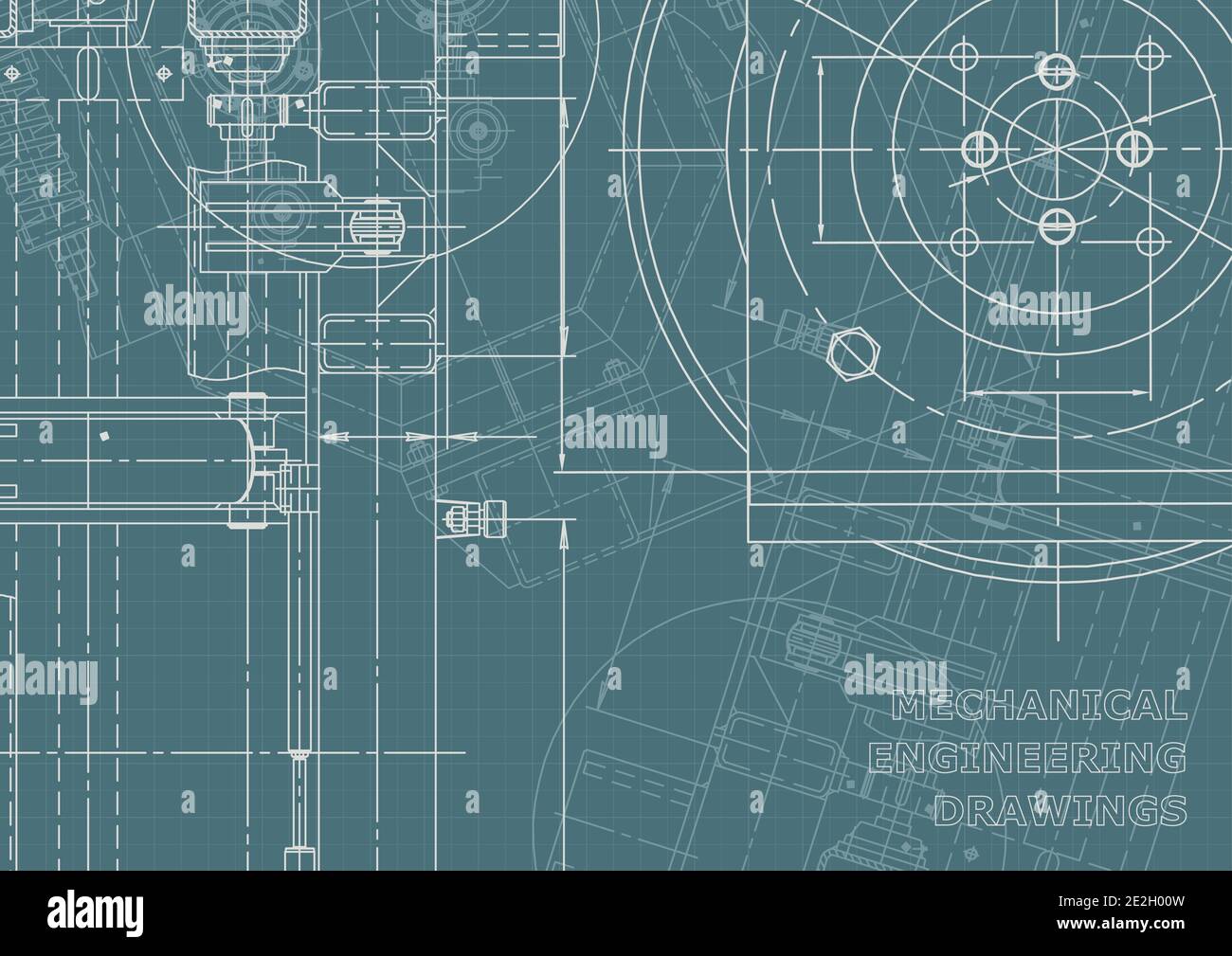 Vector engineering illustration. Computer aided design systems ...