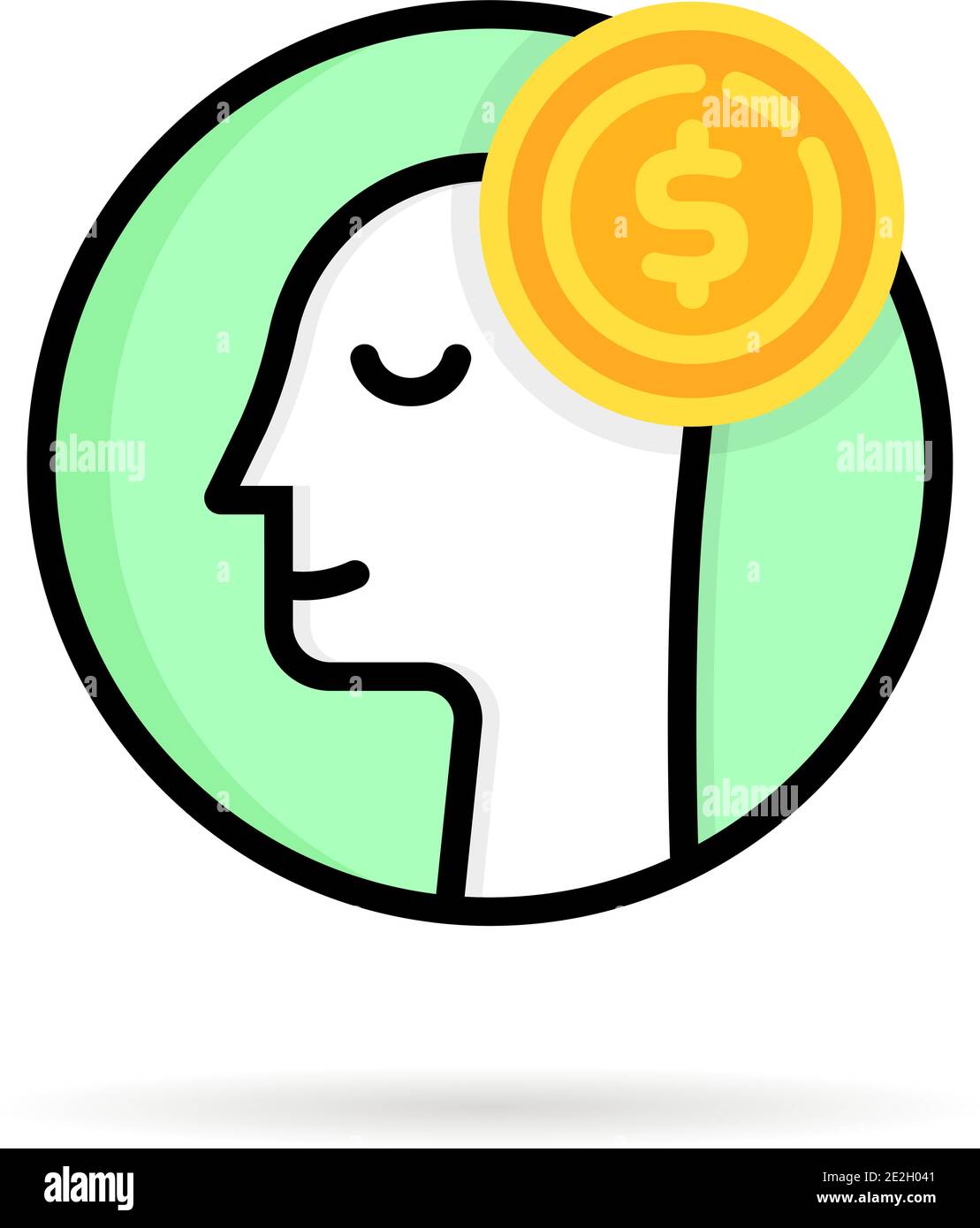 linear rich man like round logo Stock Vector Image & Art - Alamy