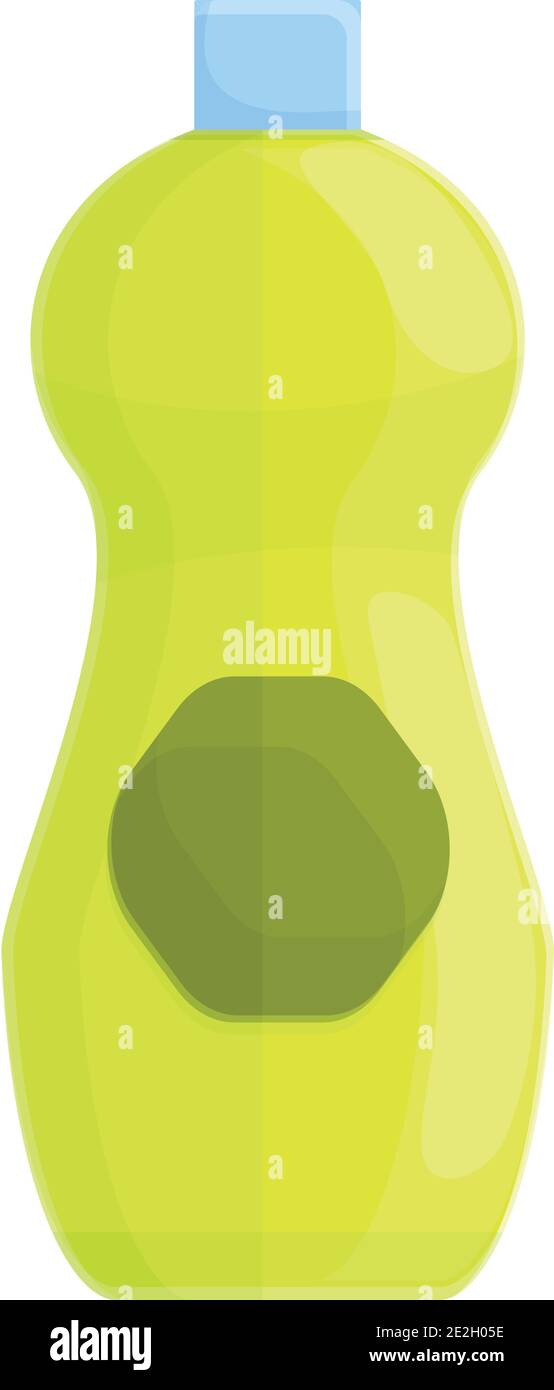 Biodegradable plastic bottle icon. Cartoon of biodegradable plastic ...