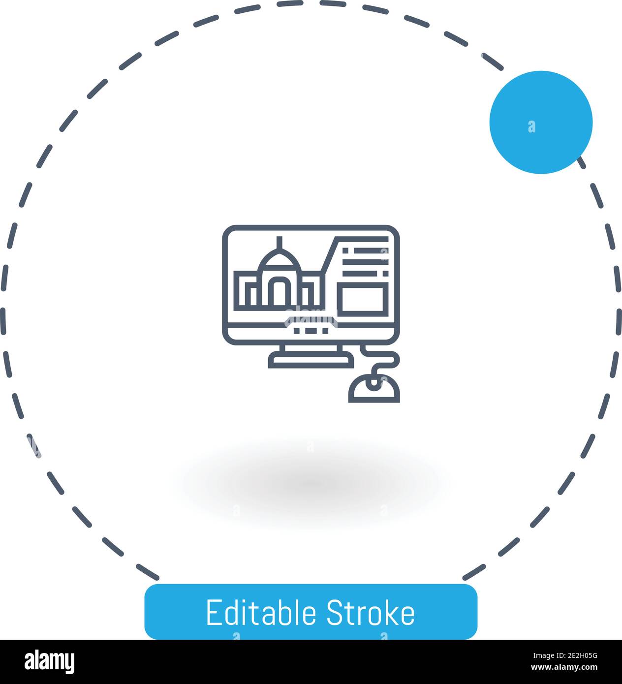 house design vector icon editable stroke outline icons for web and ...