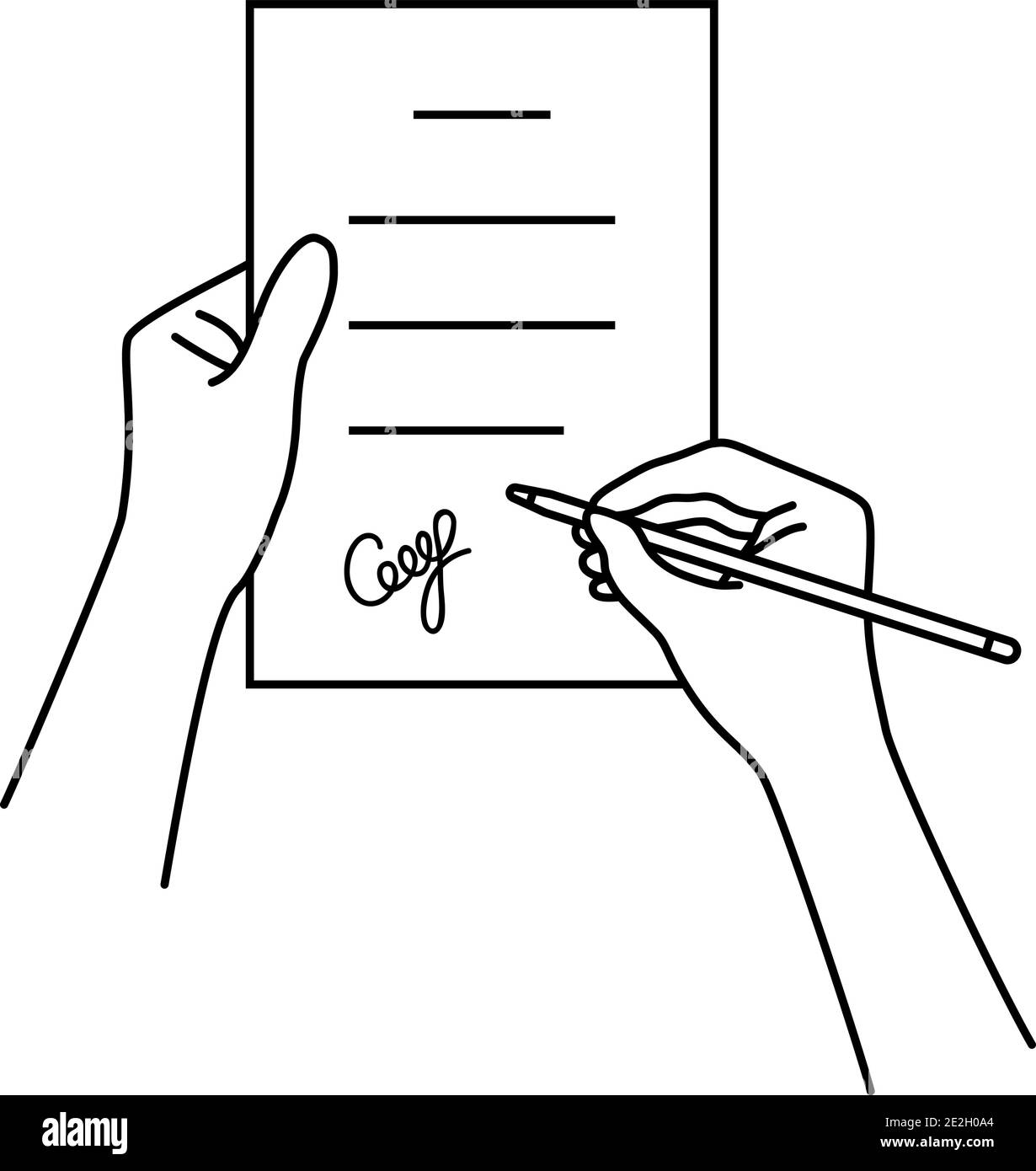 Contract review document form Black and White Stock Photos & Images - Alamy