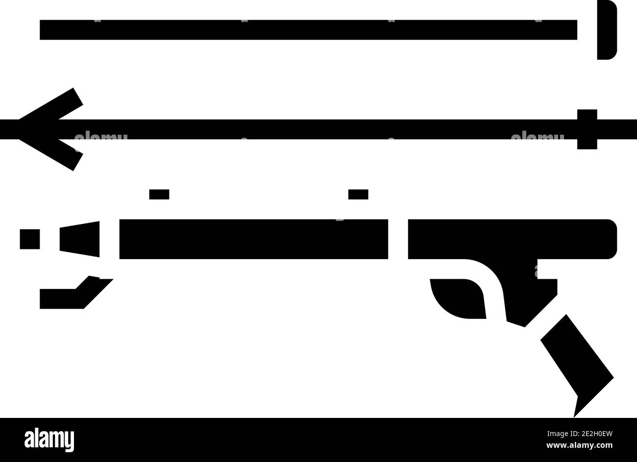 harpoon weapon glyph icon vector illustration sign Stock Vector Image ...
