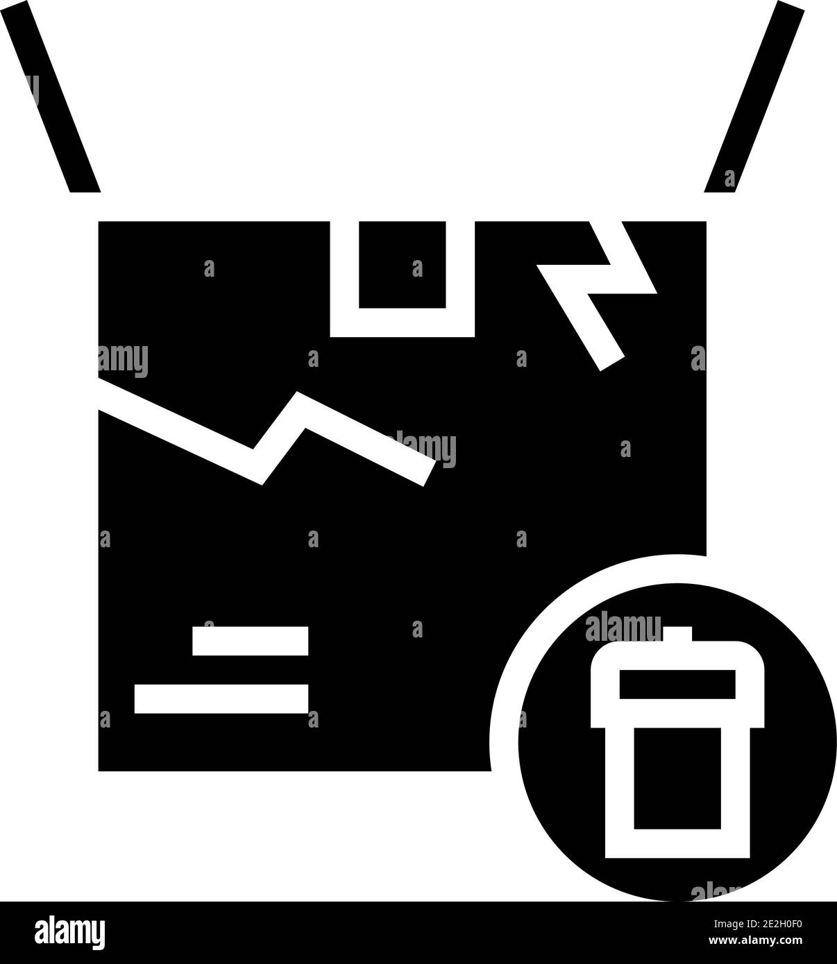 Damaged box factory Stock Vector Images - Alamy