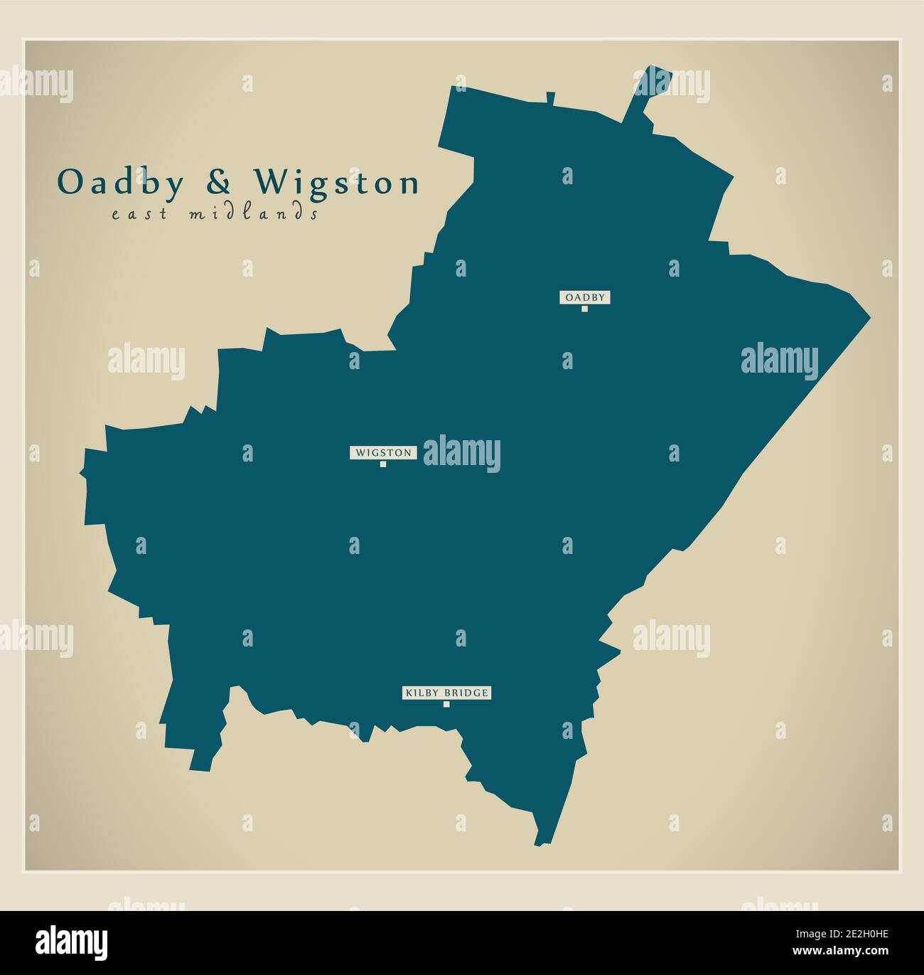 Wigston map hi-res stock photography and images - Alamy
