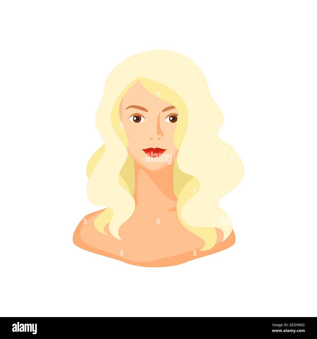 Beautiful business woman blond Stock Vector Images - Alamy