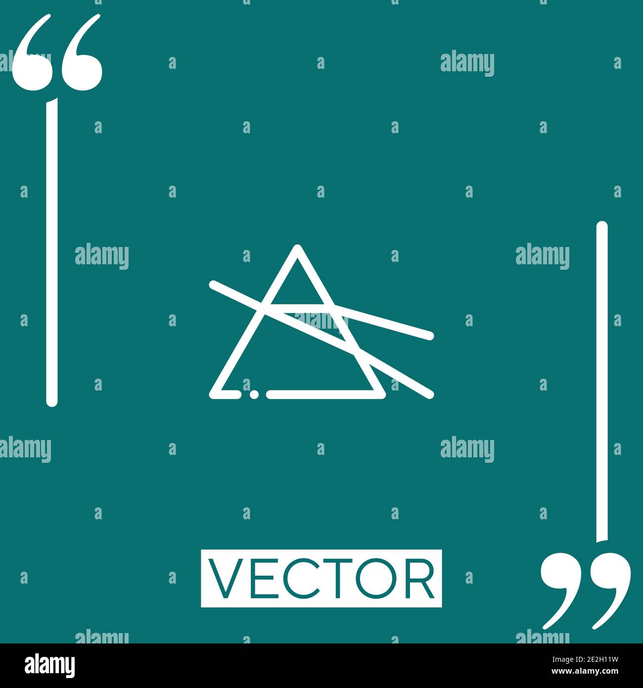 prism vector icon Linear icon. Editable stroke line Stock Vector Image ...