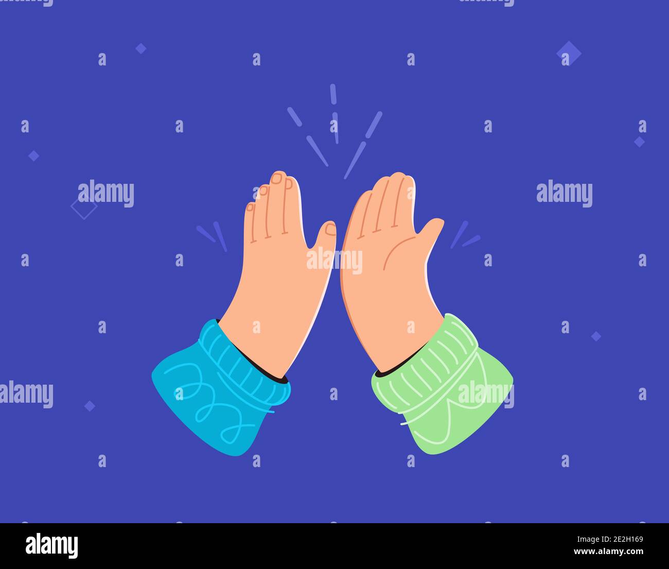 Hi 5 Stock Vector Images - Alamy