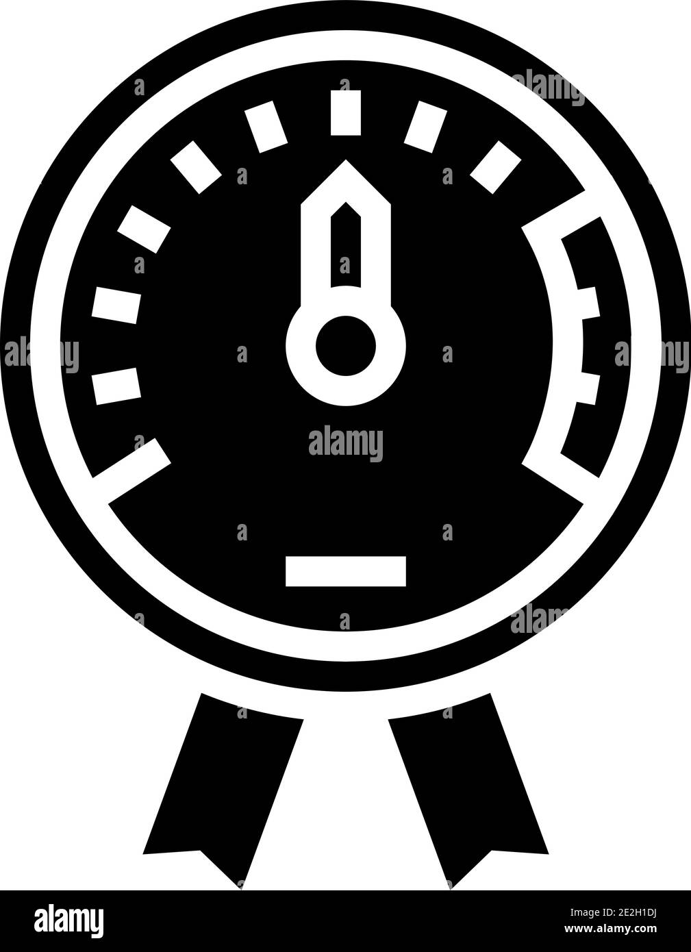 project execution on time glyph icon vector illustration Stock Vector ...