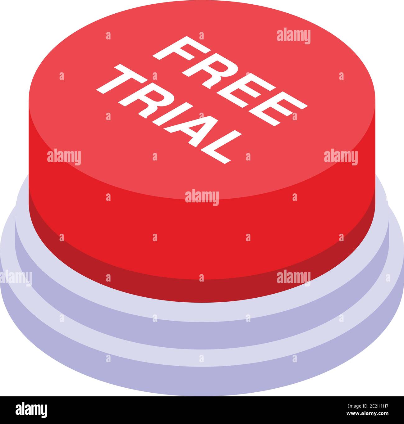 Trial offer icon. Isometric of trial offer vector icon for web design ...