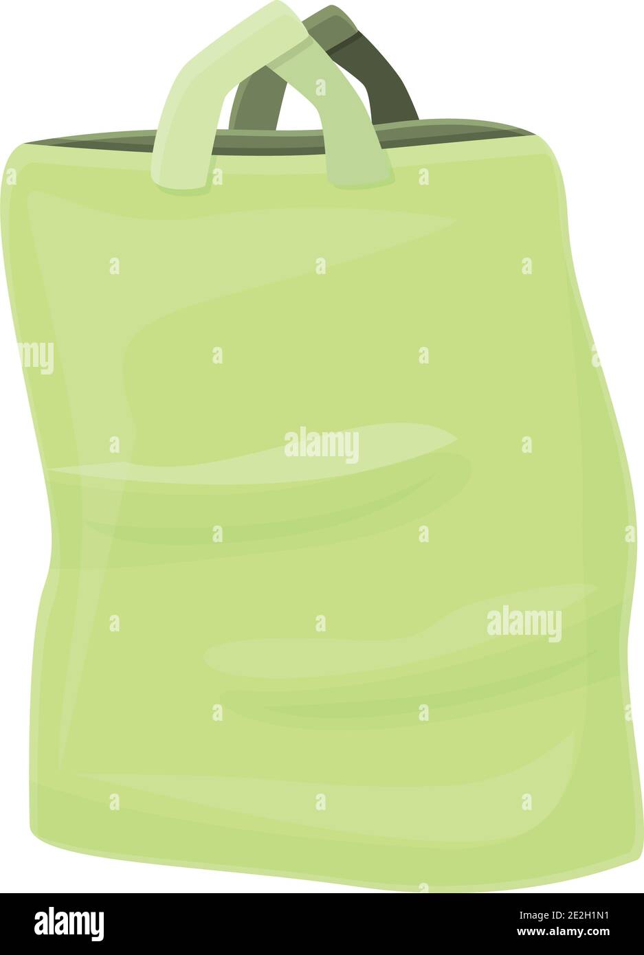 Biodegradable plastic green bag icon. Cartoon of biodegradable plastic ...