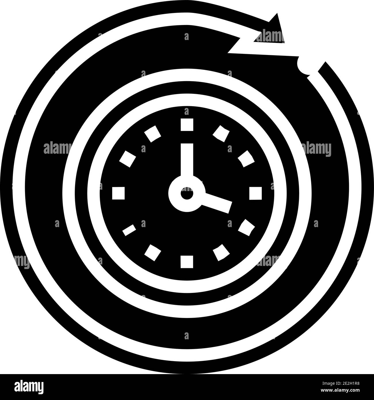 running time glyph icon vector illustration sign Stock Vector Image ...