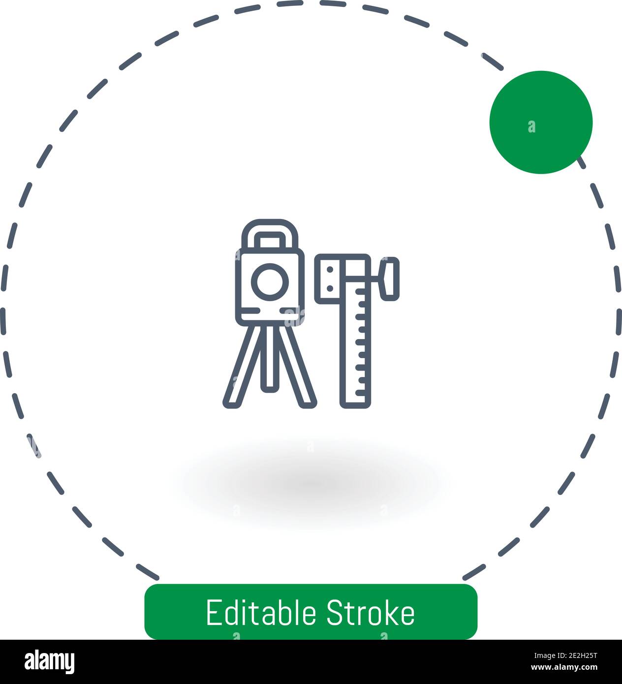 tripod vector icon editable stroke outline icons for web and mobile ...