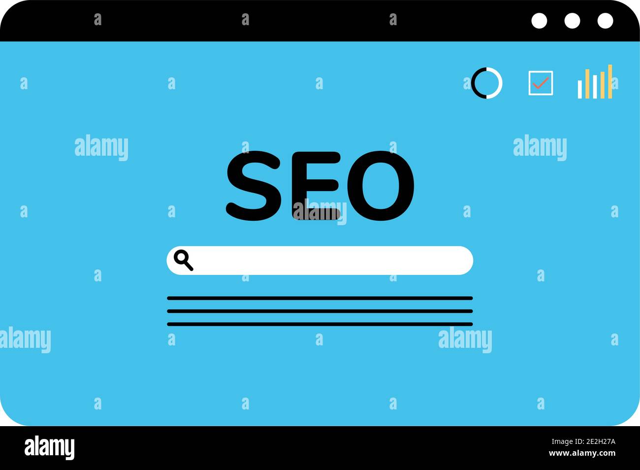 Seo website with search button design, Digital marketing ecommerce and ...
