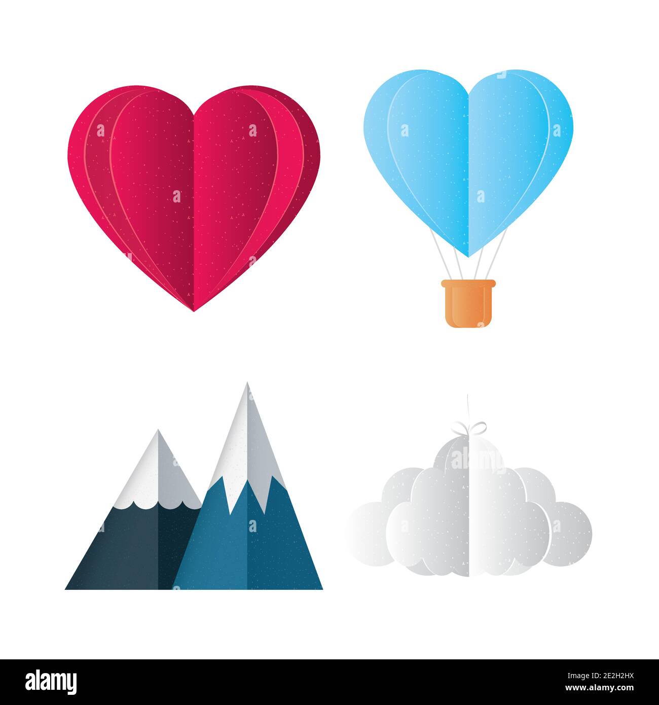 Love icon set design of Passion and romantic theme Vector illustration ...