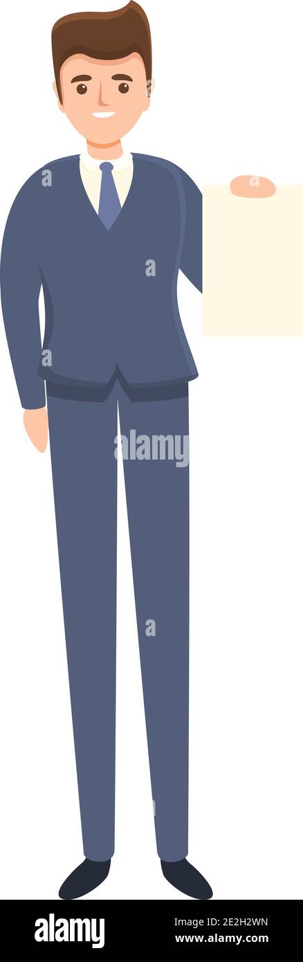 Happy agent icon. Cartoon of happy agent vector icon for web design ...