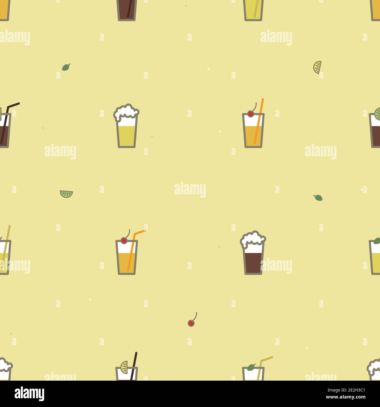 Beer and soft drinks background - vector background Stock Vector Image ...