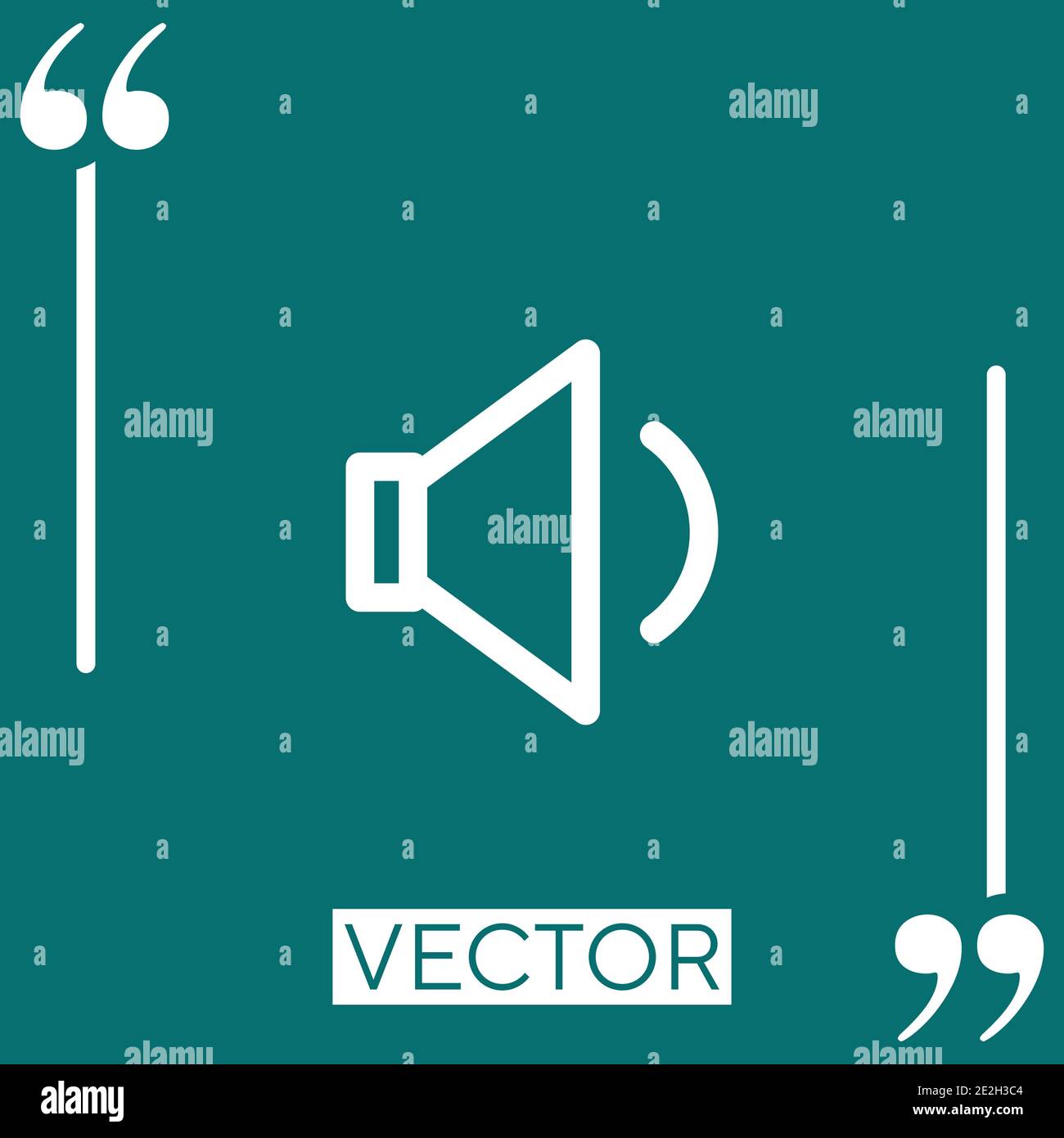 volume control vector icon Linear icon. Editable stroke line Stock ...