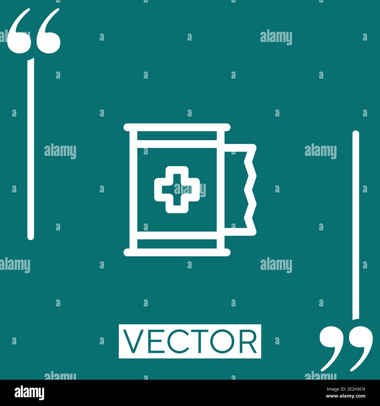 surgical tape vector icon Linear icon. Editable stroked line Stock ...