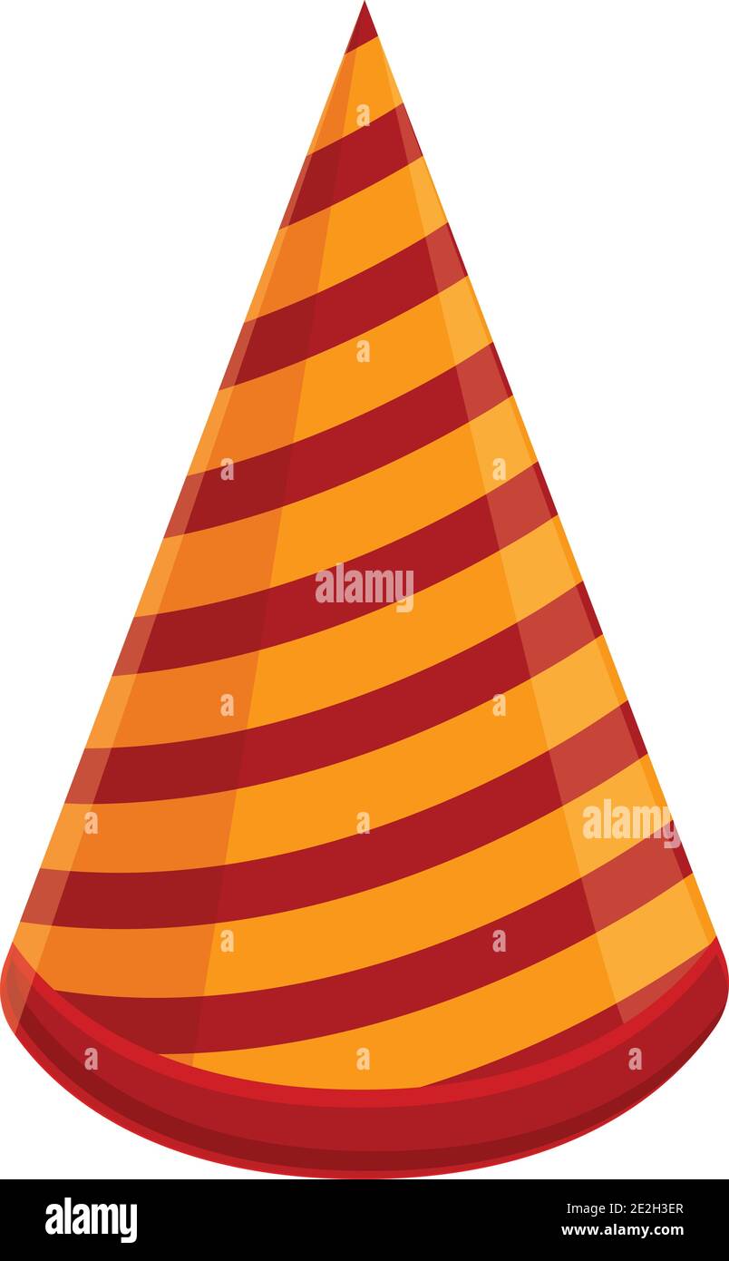 Birthday cone icon. Cartoon of birthday cone vector icon for web design ...