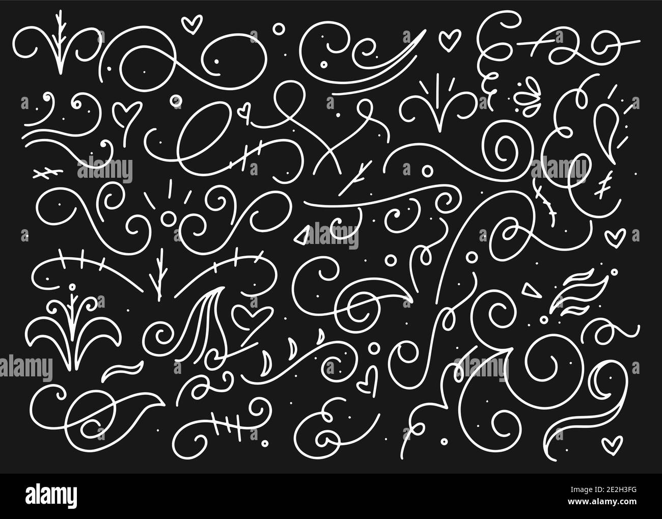 Calligraphy Swirl Clip Art Vector