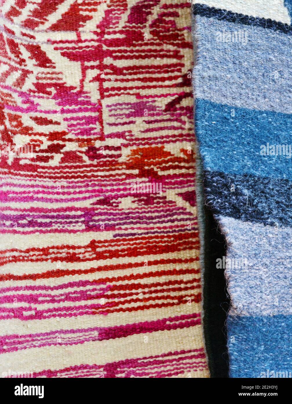 Many colorful carpets in the store. Background. Carpet Rolls Shop ...