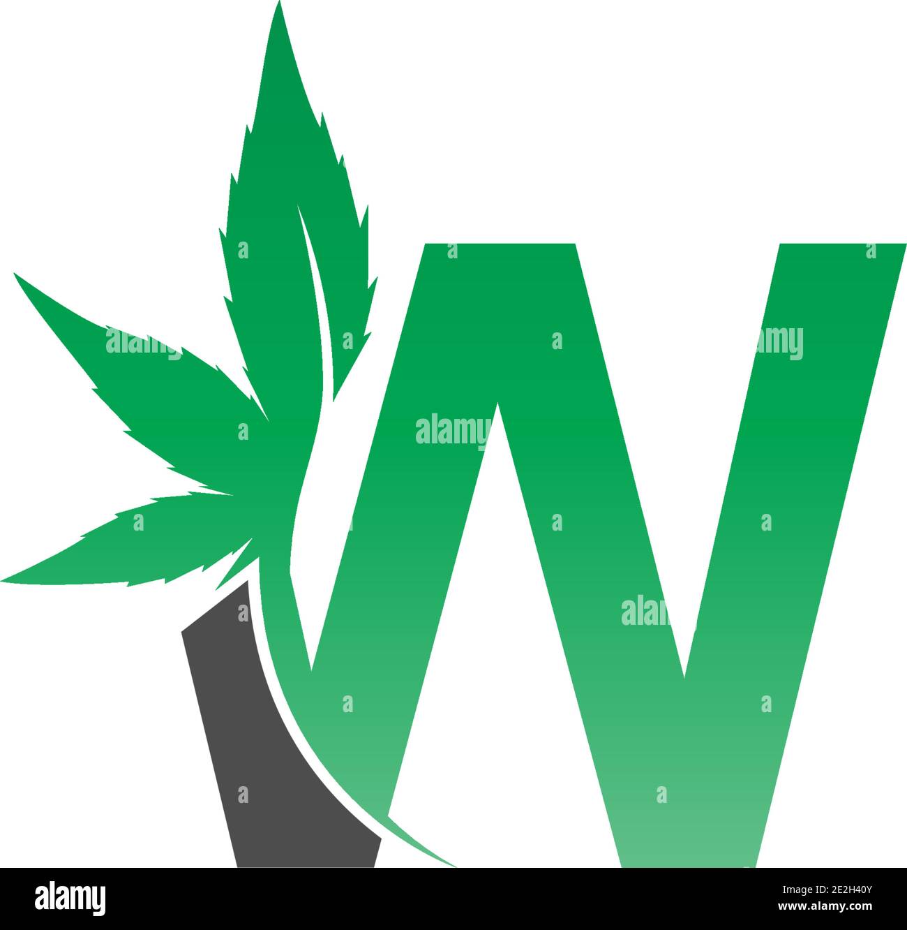 Weed Leaf Design Vector