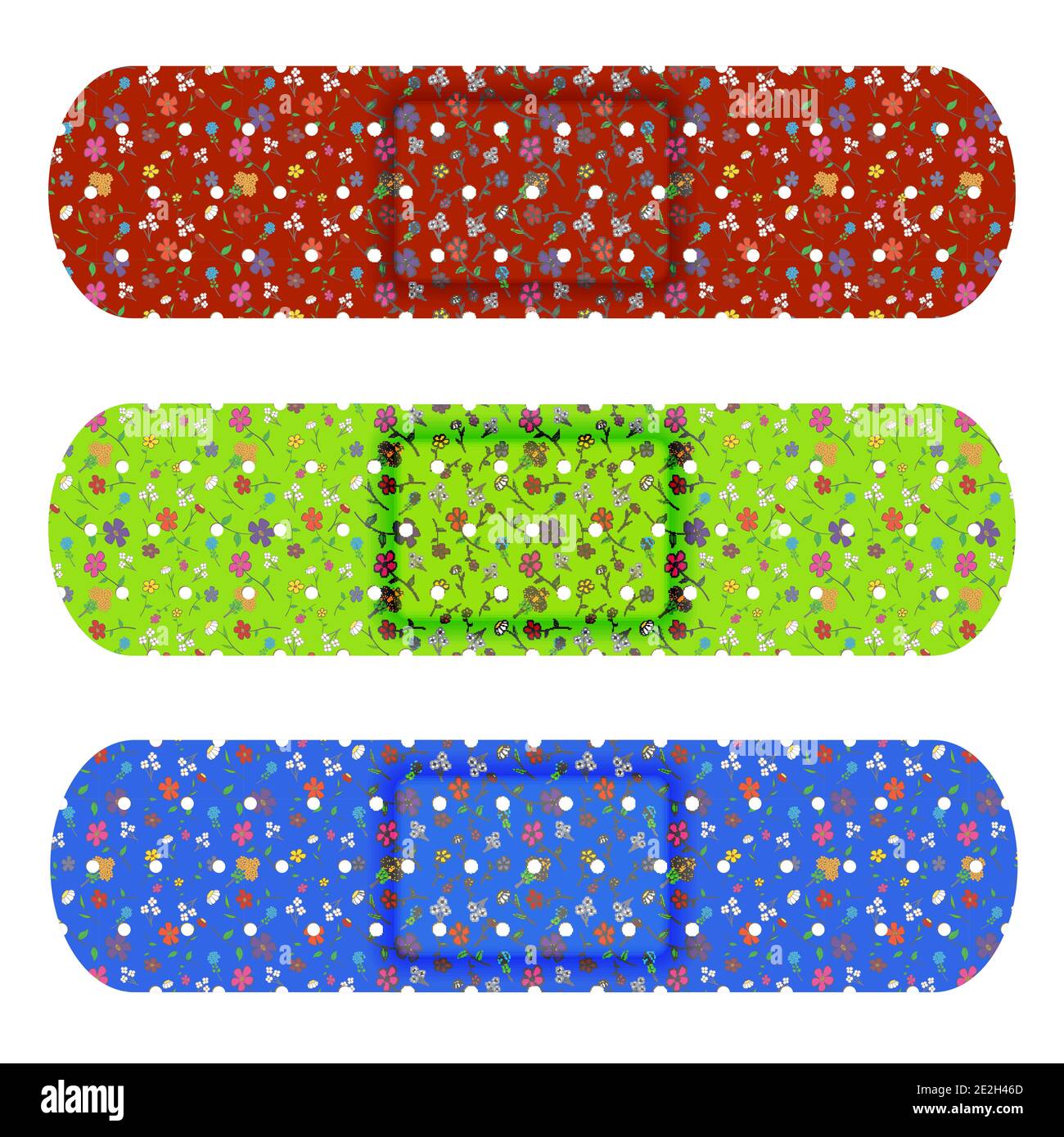 Floral Plaster Set Stock Vector Image & Art - Alamy