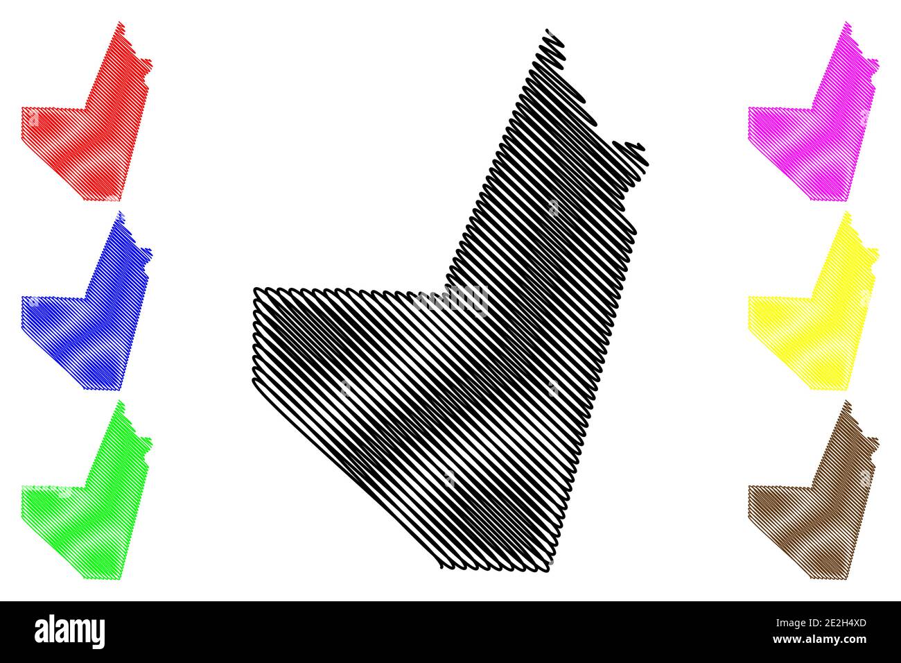 Moniteau vector map hi-res stock photography and images - Alamy