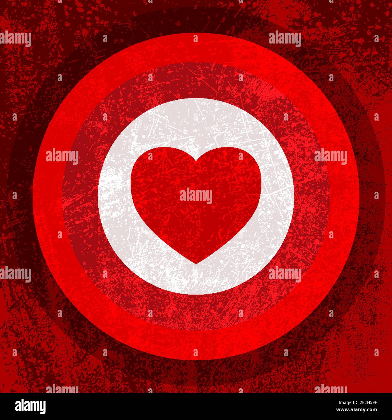 Heart target Stock Vector Images - Alamy