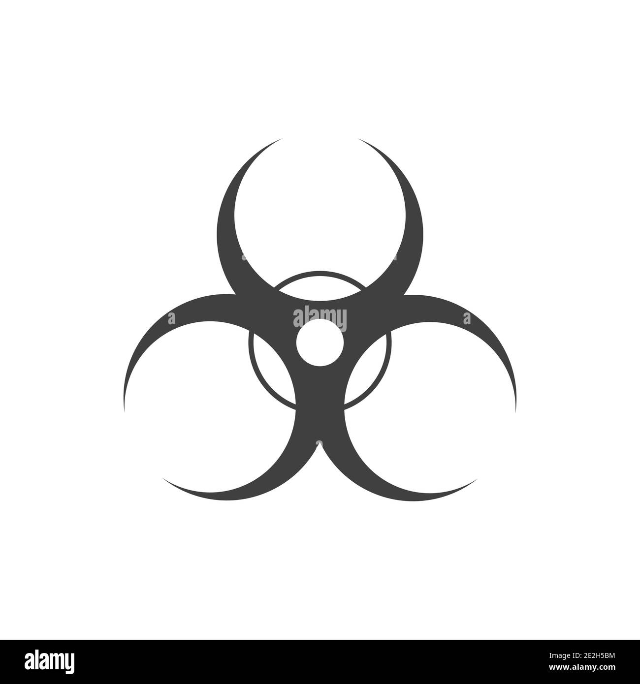 biohazard icon on white background. Vector EPS10 Stock Vector Image ...
