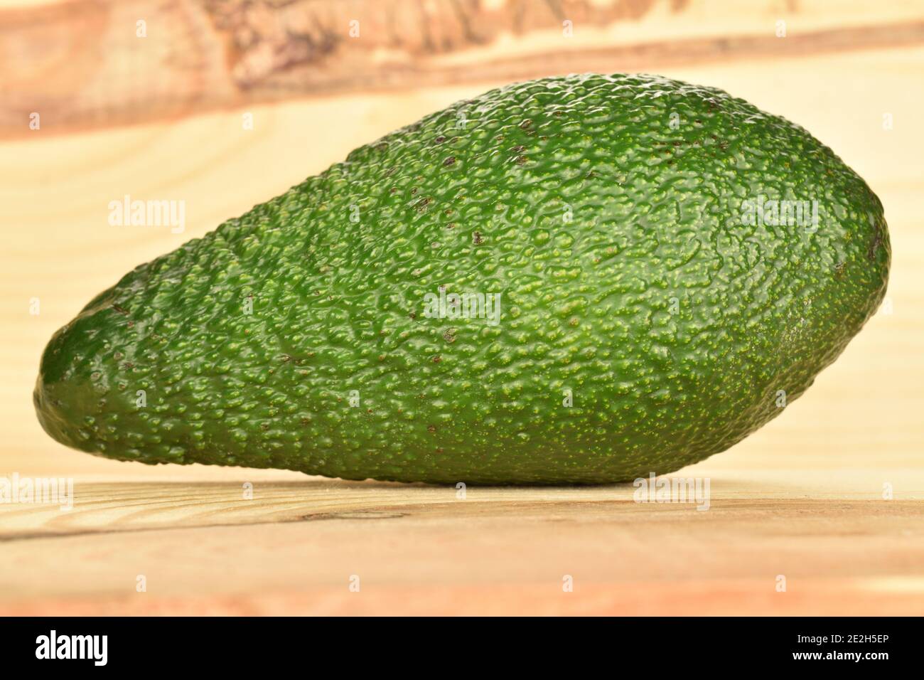 One delicious organic whole green ripe avocado, on a background of ...