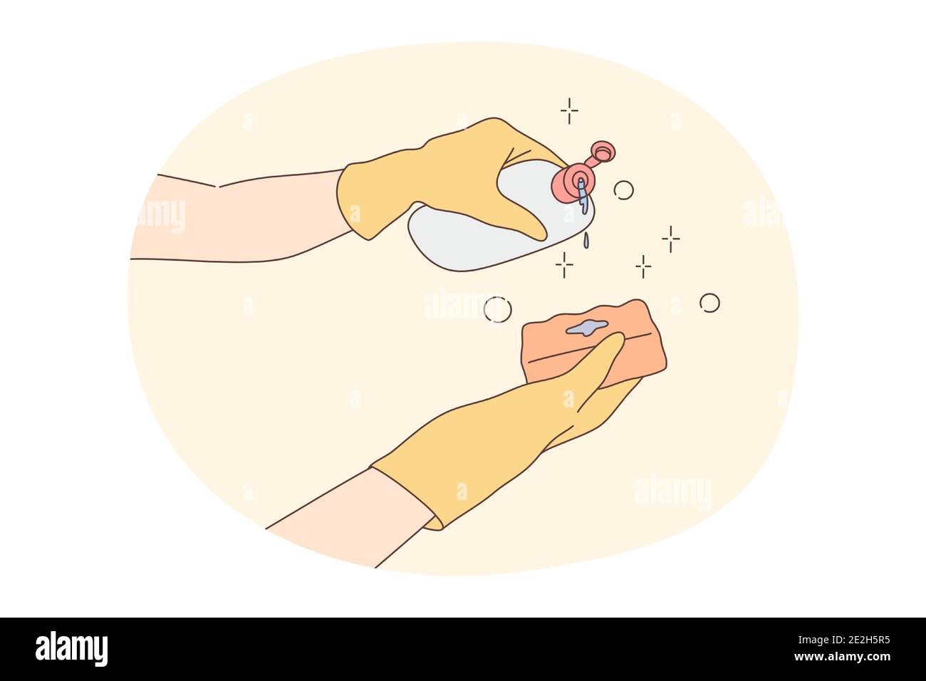 Dishwashing liquid concept Stock Vector Image & Art - Alamy