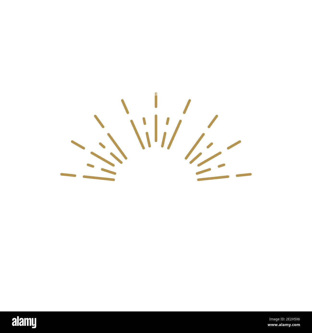 Golden light rays frame. Shine burst background. radiant spark. Vector ...