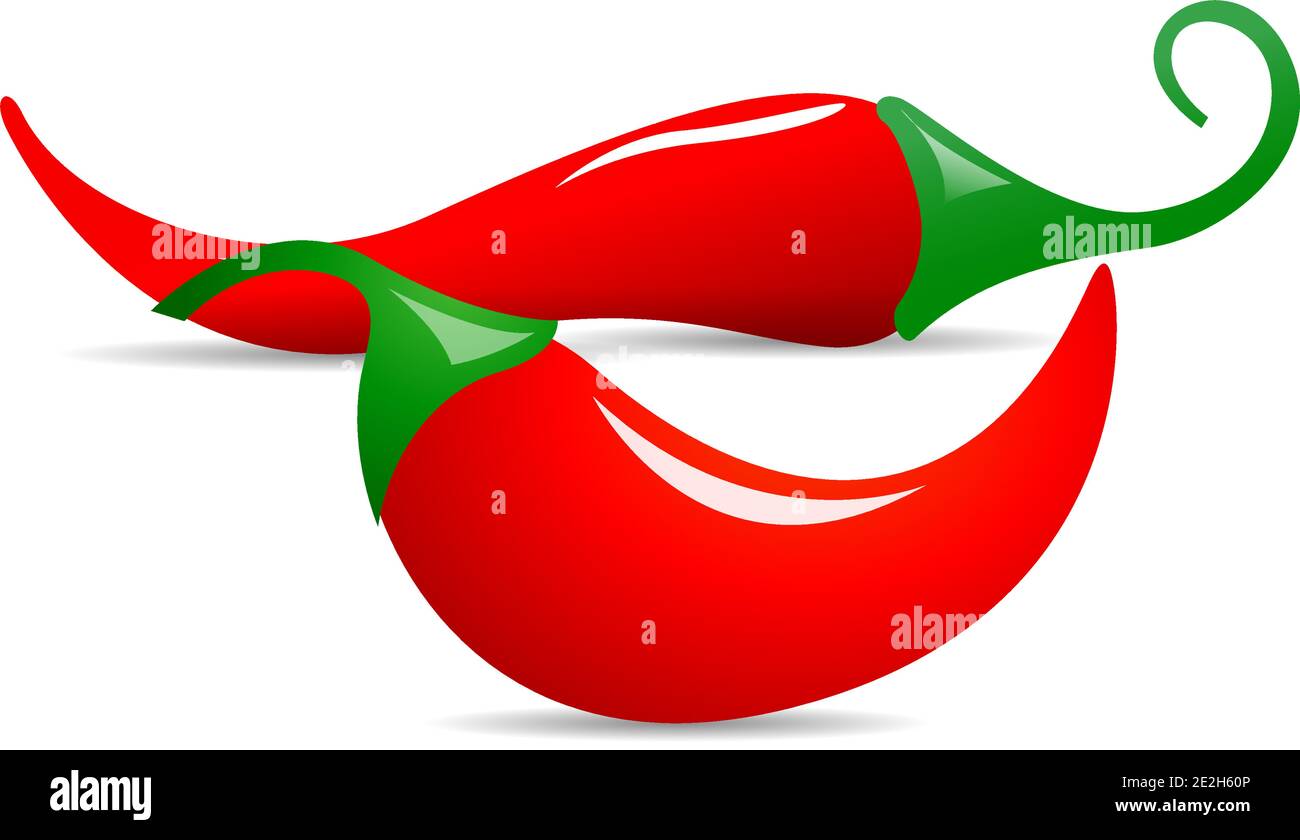 Food two red chili Stock Vector Images - Alamy