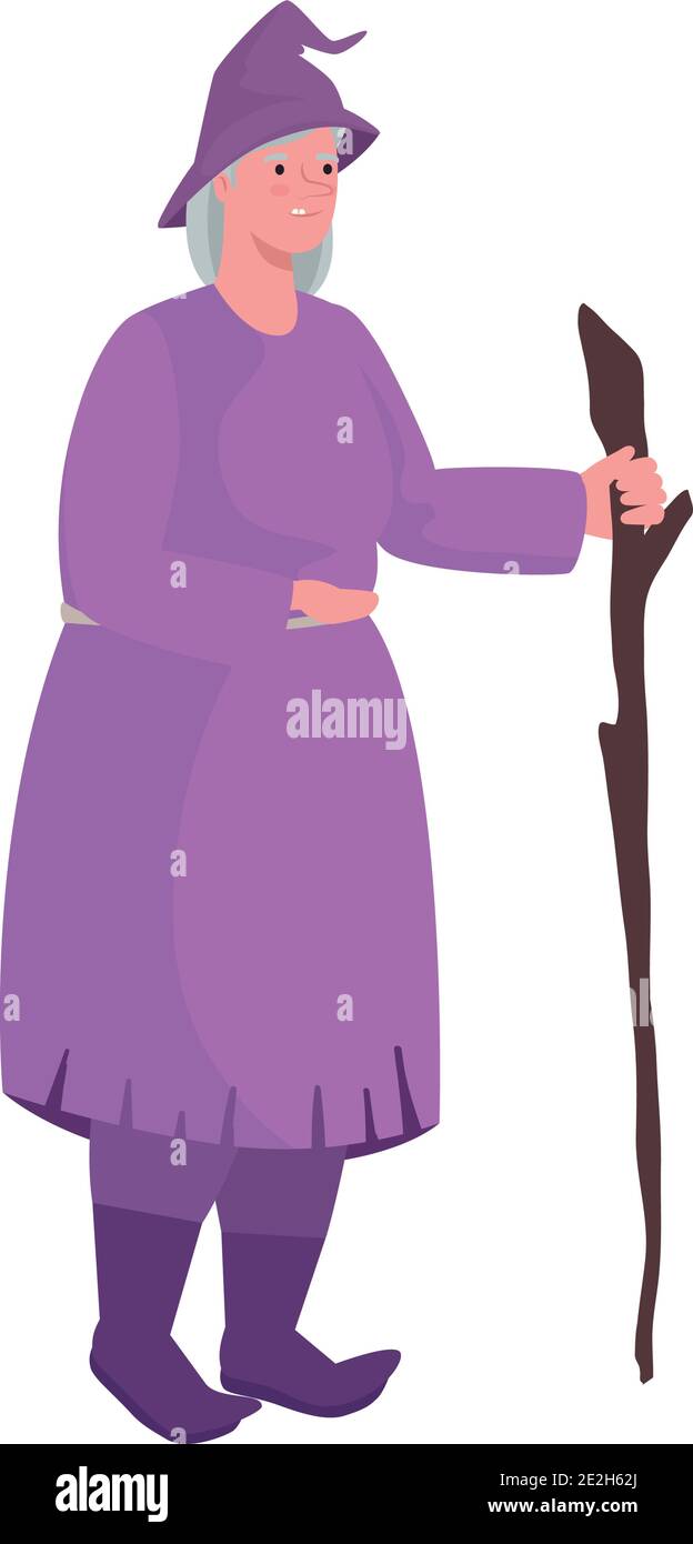 Fairytale witch cartoon vector design Stock Vector Image & Art - Alamy