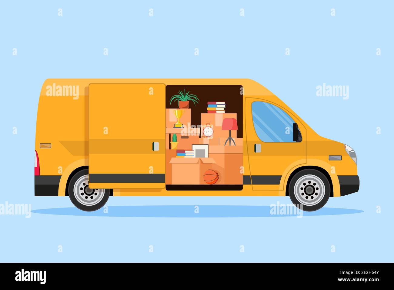 Delivering the goods cartoon hi-res stock photography and images - Alamy