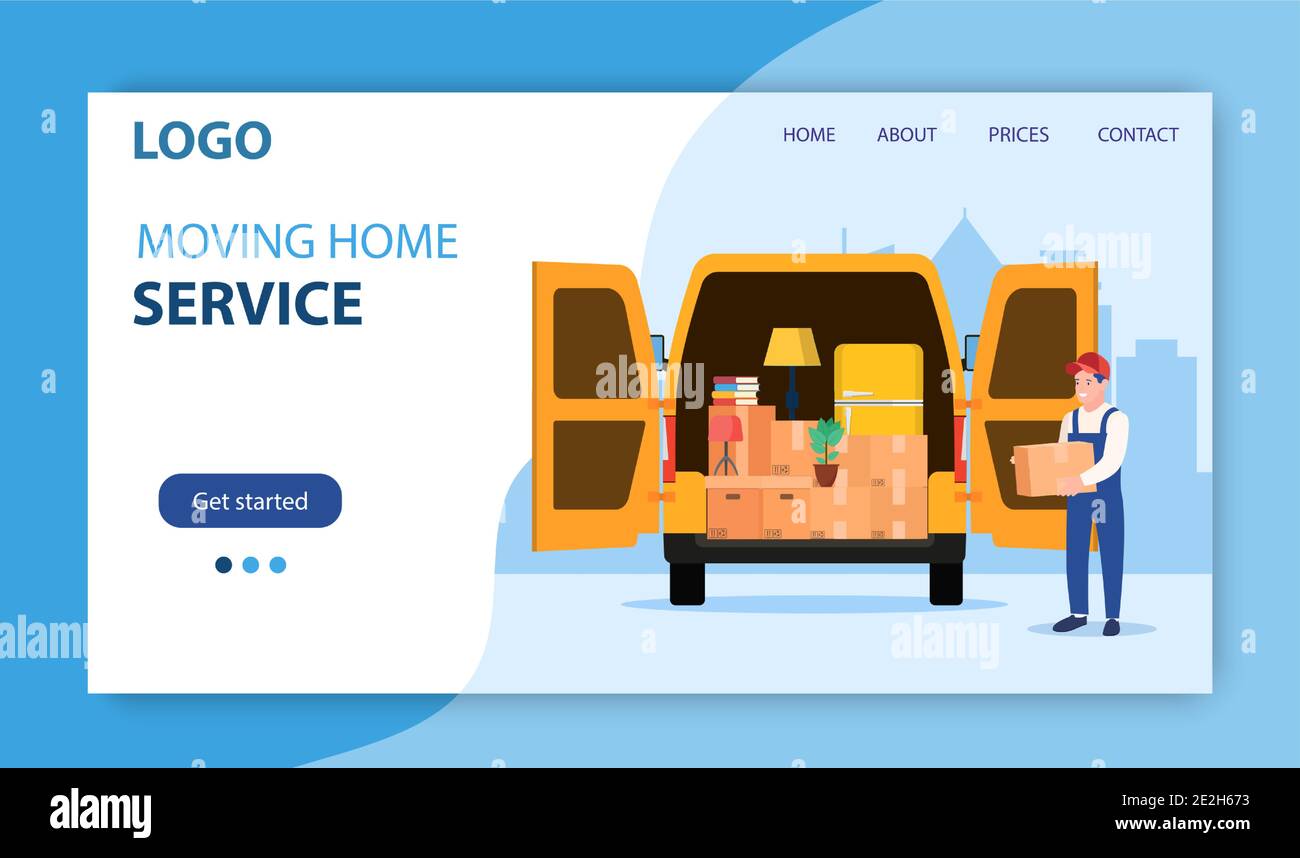 Moving office furniture Stock Vector Images - Alamy