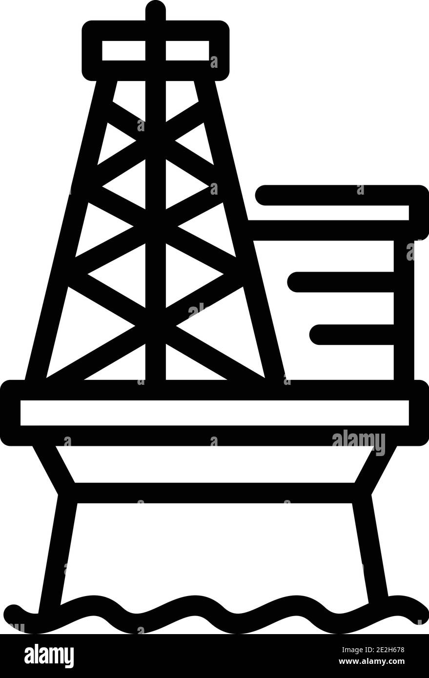 Oil rig column Black and White Stock Photos & Images - Alamy