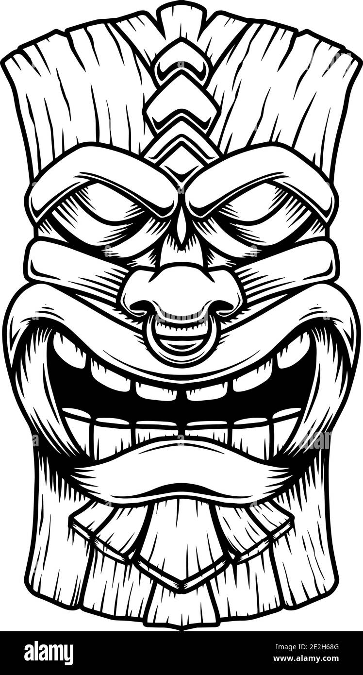 Tiki Coloring Pages