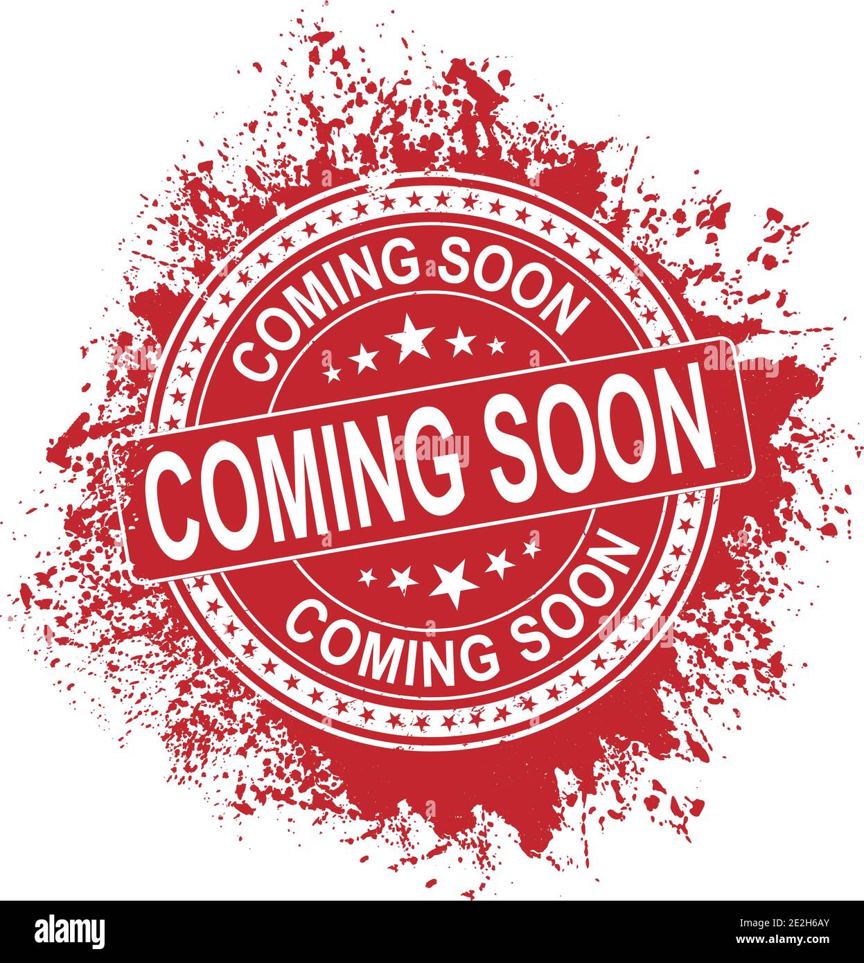 red vector grunge rubber stamp coming soon Stock Vector Image & Art - Alamy