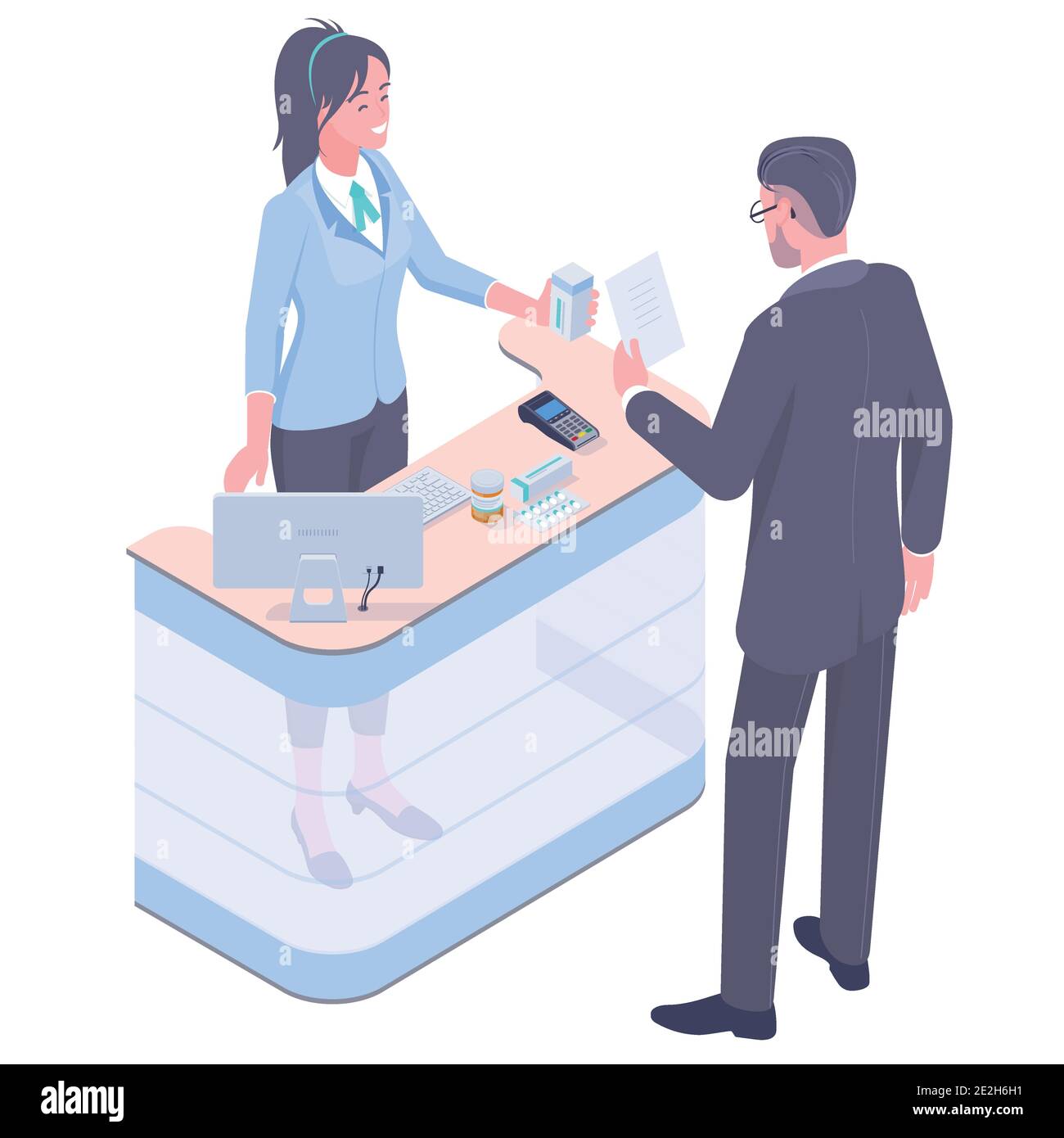 Drug store pharmacy Stock Vector Images - Alamy