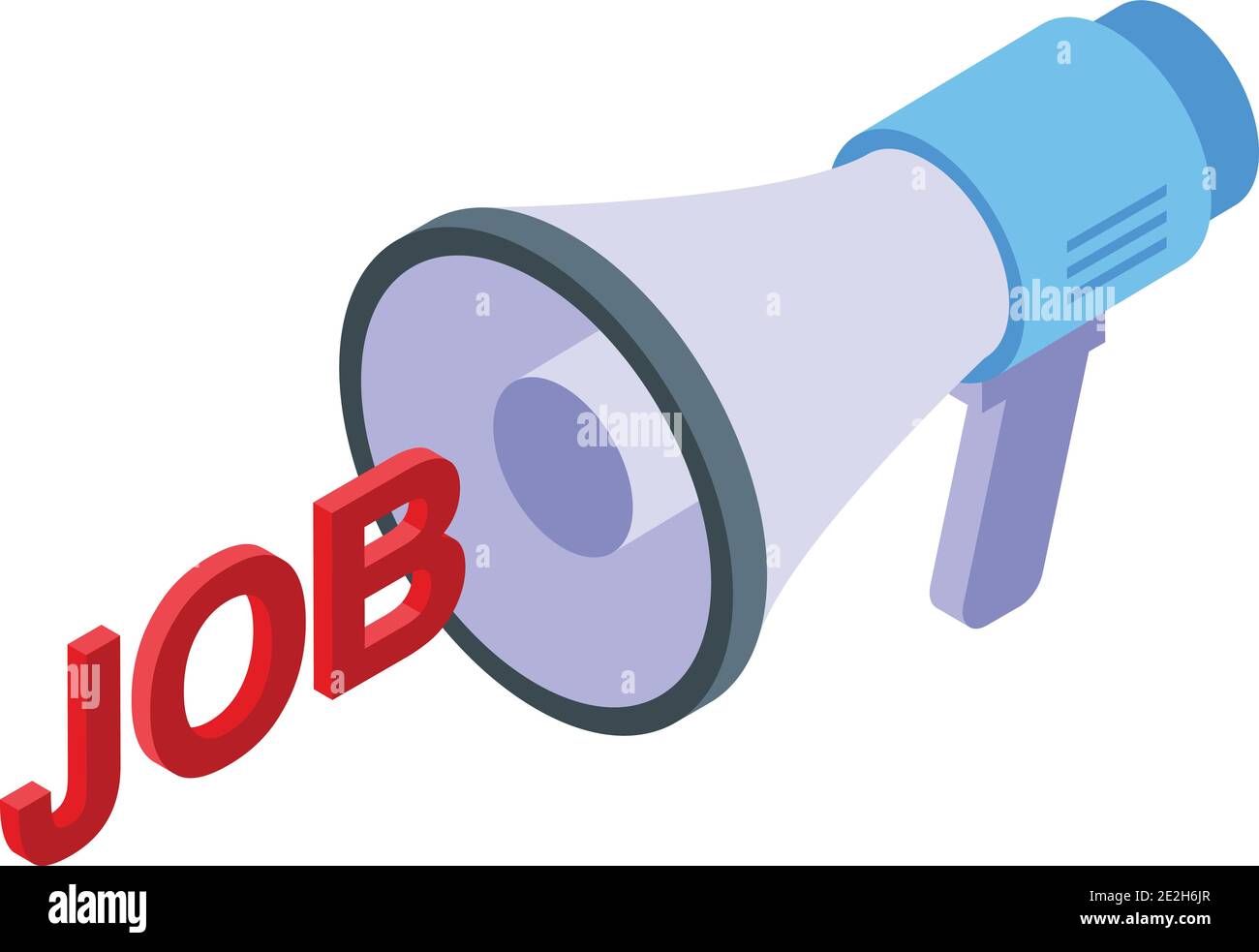 Job advertise icon. Isometric of job advertise vector icon for web ...