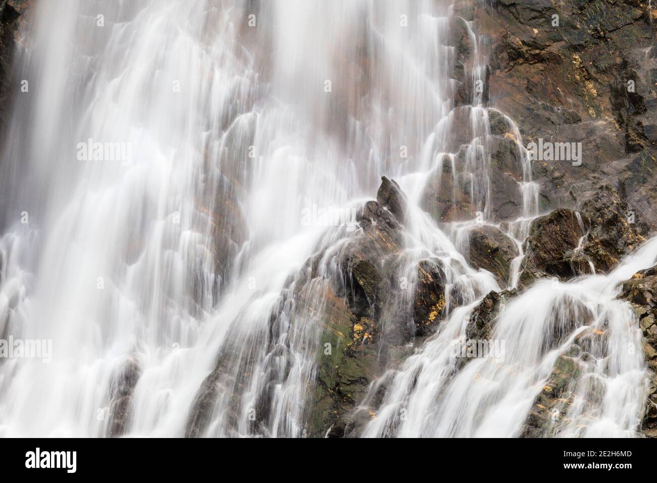 Waterfall on a cliff face Stock Photo - Alamy