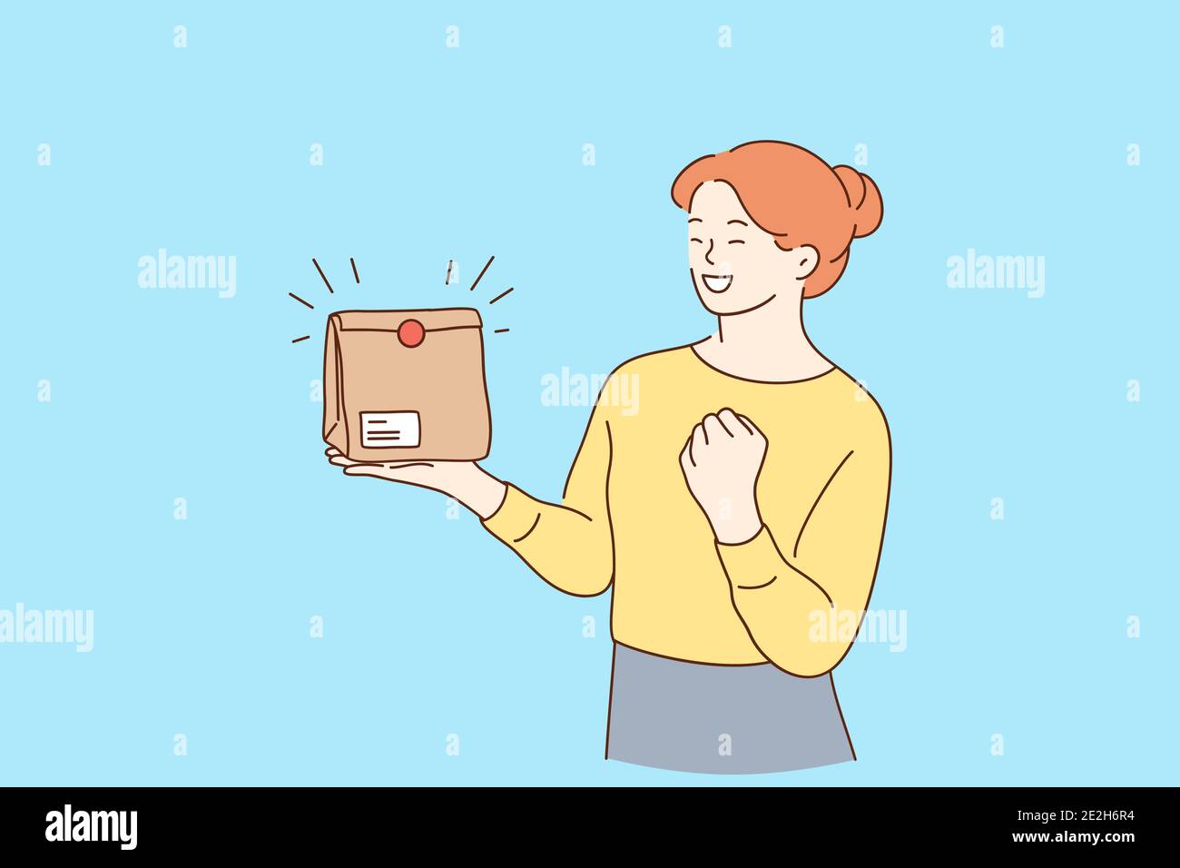 Emotions of achievement Stock Vector Images - Alamy